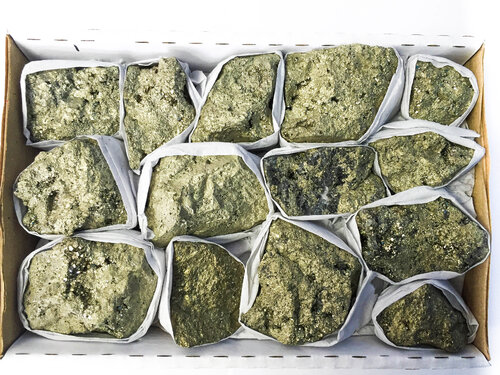 ROUGH PYRITE FLAT BOX - Nativa Gems - Wholesale | Mineral & Jewelry